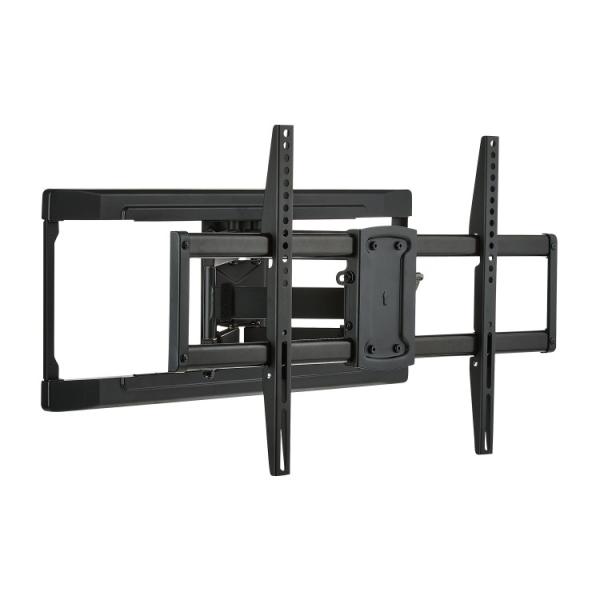onn 50-86インチ（約127-218.4cm）エクストラワイド・フルモーションTV壁掛けマウント。多くの50-86インチ（約127-218.4cm）テレビに対応。最大約54.4kgまで対応。テレビを壁から約6.4-42.2cmの位置に...