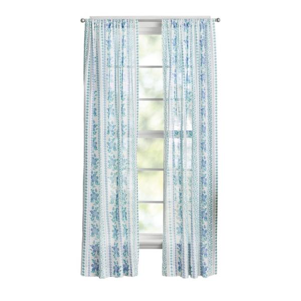 【商品内容】カーテンパネル 2枚セット【サイズ（1枚あたり）】幅約102cm × 丈約213cm（40インチ × 84インチ）【吊り方】ロッドポケット式（標準ロッド対応）【遮光性】シアー（光を通すタイプ）【素材】綿100%【お手入れ】洗濯機...