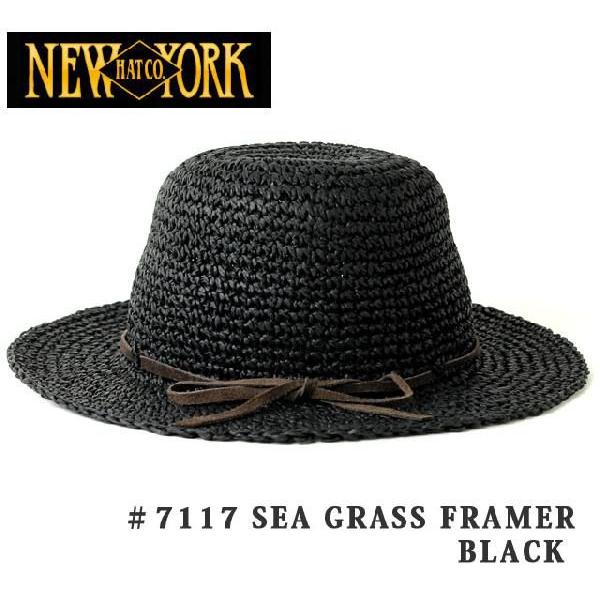 New York Hat - ニューヨークハットつば広 女優帽 カプリーヌ帽 ハット レディース NEWYORK HAT ニューヨークハット SEA GRASS FRAMER 麦わら帽子夏の主役 帽子！！ 夏必須紫外線対策！ 日よけ・暑さ対...