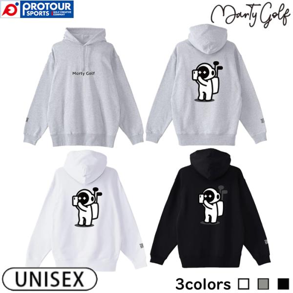 Marty Golf Caddy Parka (pile) (98) (white/black/gray) / マーティーゴルフ キャディー パーカー(パイル) 全3色(ホワイト/ブラック/グレー) ユニセックスMarty Space オリ...