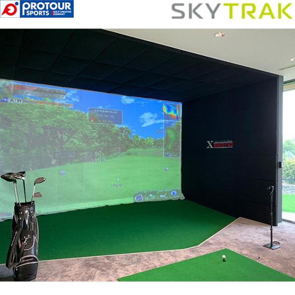 SKY TRAK BOOTH_CU / スカイトラック ブースクッション 木板＋スポンジ＋布 幅100×高50×厚6cm/枚防音性・耐衝撃に優れたクッション打席前左右の壁と天井に防球用クッション材。ゴルフネットより高級感があり、スペースの有...