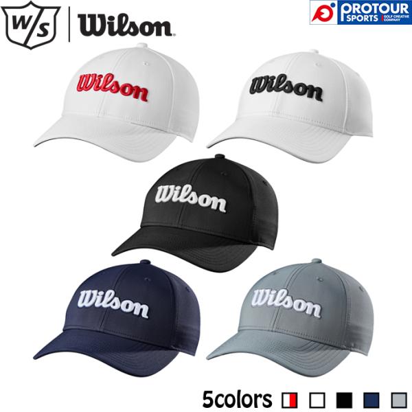 Wilson WS25 TOUR CAP / ウイルソン W/Sツアーキャップ 2025年モデル 全5色(ホワイト/レッド,ホワイト,ブラック,ネイビー,グレー)レギュラーカーブのツバに浅めのフィット感。発売日：2025年モデル商品番号：W...