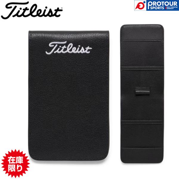 【発売日：2026年03月01日】【在庫限り】Titleist Yardage Book Cover TA26YB / タイトリスト ヤーデージブックカバー 2026年モデル Black/White(01) ゴルフアクセサリー スコアカード...