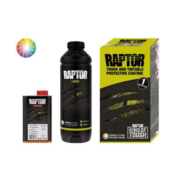 【特徴と利点】U-POL RAPTOR LINERはトラックの荷台をはじめ、アルミや鋼板、樹脂、木材など様々な材質に塗装可能な2Kポリウレタンコーティング剤です。丈夫で傷や汚れに強く、錆や腐食から保護し、優れた耐紫外線性を提供します。・防傷...
