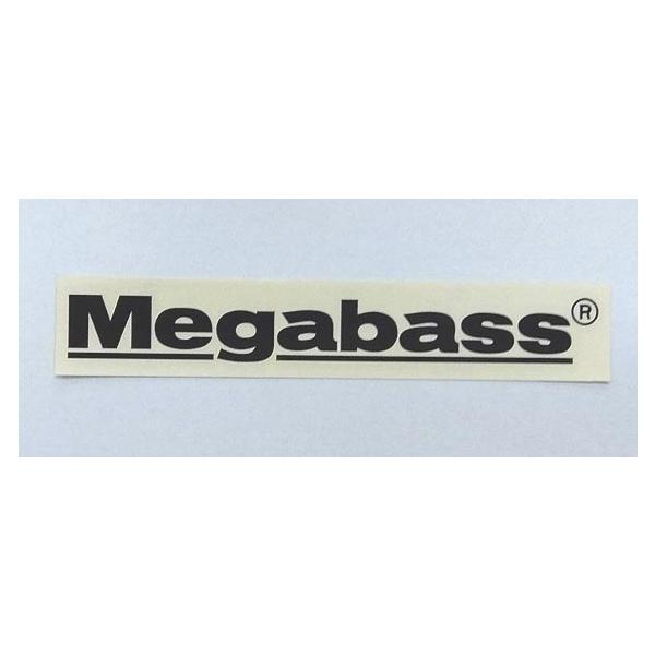 Megabass メガバス カッティング ステッカー（ブラック）15cm