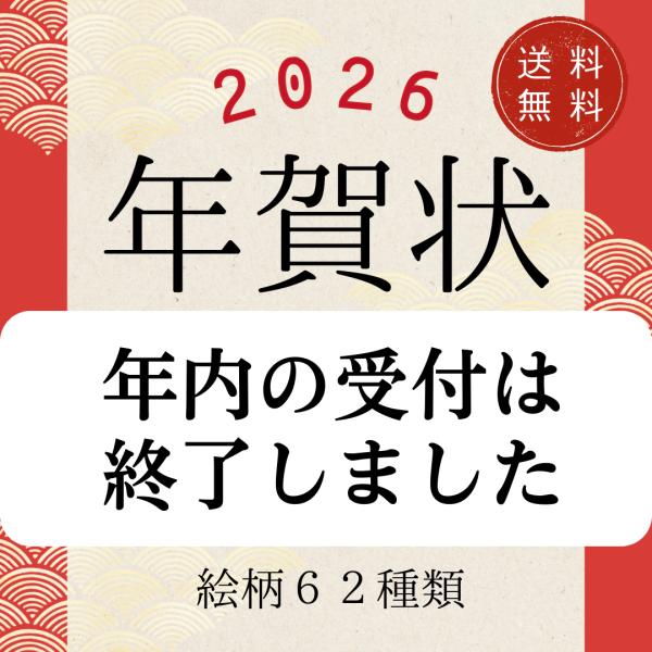 日本全国送料無料でお届けします平日15時までのご注文で当日発送いたします※ 印刷の都合上、画像と実物の色合いは全く同じにはなりません年内受付は12月22日の15時までと致します。年明けは5日より受付致します●品名：年賀はがき●枚数：1パック...