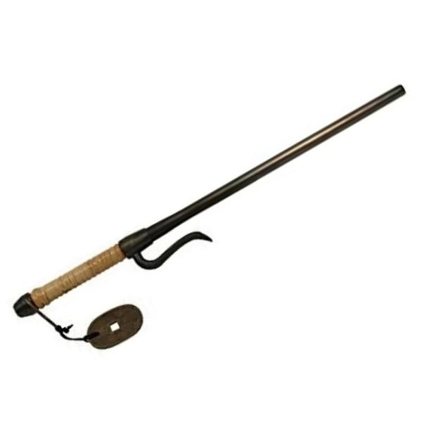 ◆刀身サイズ◆全長：39.5cm◆刀身重さ◆総重量：約470g◆刀身仕様◆天宝通宝目印付 藤巻柄十手（黒染棒身仕上）◆仕様◆天保通宝目印付 籐巻柄十手（黒染棒身仕上）生産国：日本　岐阜県　関市美術鑑賞用の装飾刀(模造刀・居合刀)で真剣ではあ...