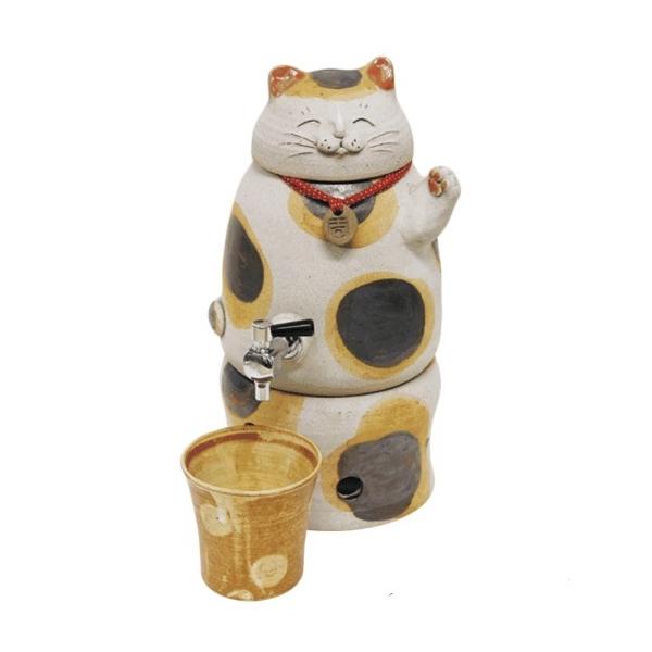 ■日本製　常滑焼■サイズ :約15×19×30cm　1800ml(三毛猫）　約14×18×30　1500ml(クロネコ）■カップは付属しません。