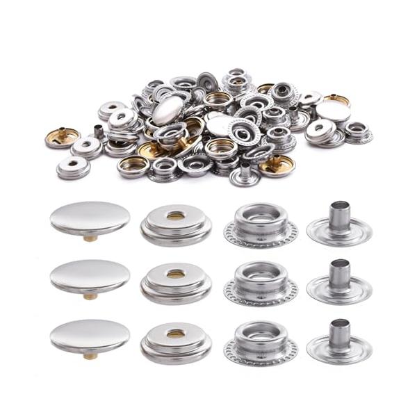 【ハンドメイドや修理に】Pstyle.ジャンパーホックは衣類、バッグ、革小物など、ハンドメイド製品に使用したり、壊れたボタンを修理するためにお使いいただけます。口があいて中身が出てしまうバッグも、バネホックを使用してしっかり閉じれます。ハン...