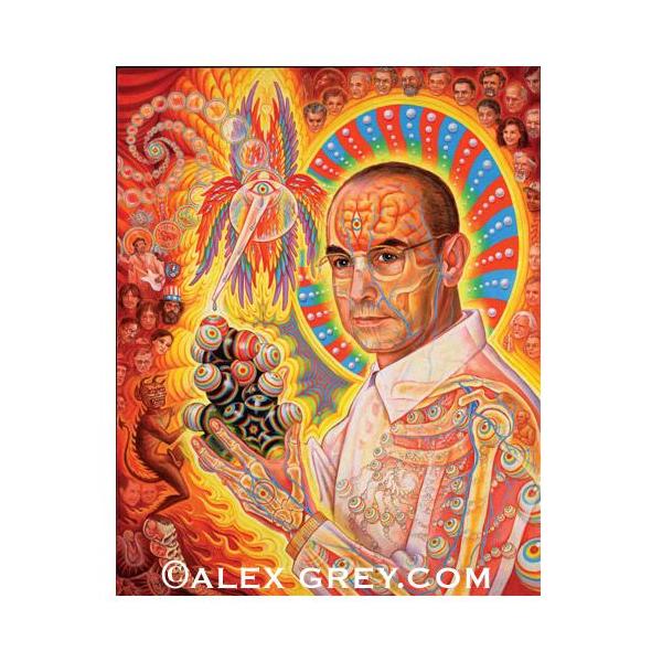 ALEX GREY(アレックスグレイ)のオフィシャルポスターです。“St. Albert and the LSD Revelation Revolution（聖アルバートとLSDの驚くべき事実とその革命）”と題されたこの絵の原盤(油画)は、...