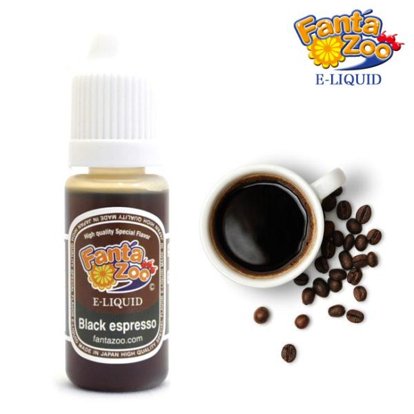 電子タバコ・VAPE用リキッドブランド「FANTA ZOO」の、Black Espresso（ブラック・エスプレッソ）です。苦みばしった大人のコーヒー系フレーバー。