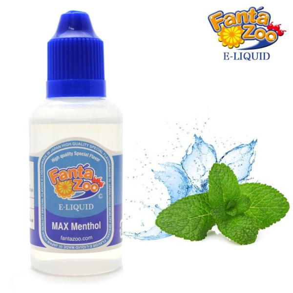 電子タバコ・VAPE用リキッドブランド「FANTA ZOO」の、MAX Menthol（マックスメンソール）です。北海道産のミントに2種類のメンソールをブレンド。刺激を求める方にオススメです！