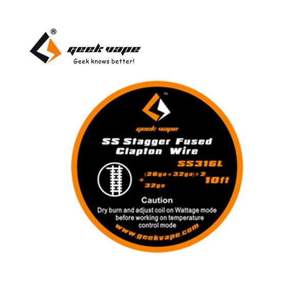 RBA（RDA、RTA）などで使う、SS316L（ステンレススチール・ワイヤー）です。SS対応のMODなら温度管理で使え、通常のW出力でも使える、人気のワイヤー材質です。こちらのSS Stagger Fused Clapton Wire（ス...