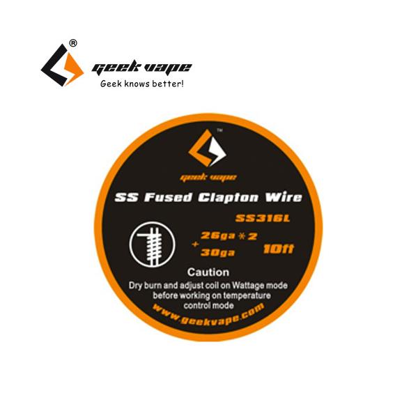 RBA（RDA、RTA）などで使う、SS316L（ステンレススチール・ワイヤー）です。SS対応のMODなら温度管理で使え、通常のW出力でも使える、人気のワイヤー材質です。こちらのSS Fused Clapton TC Wire（ステンレスス...