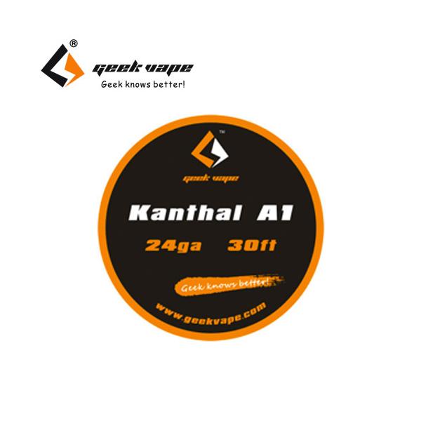 RBA（RDA、RTA）などで使う、Kanthal A1（カンタル・ワイヤー）です。W出力専用のスタンダードなワイヤー材質です。1ロール30フィート（約10メートル）です。24G、26G、28Gから太さを選んで下さい。G（ゲージ数）が大きく...