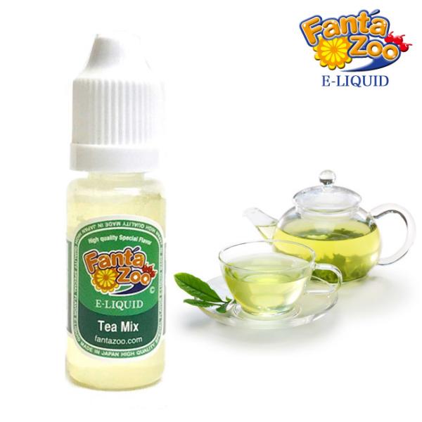 電子タバコ・VAPE用リキッドブランド「FANTA ZOO」の、Tea Mix（ティーミックス）です。日本茶をベースにほうじ茶、抹茶などバランスよくブレンド。甘さ控えめでメンソールとの相性も抜群です。