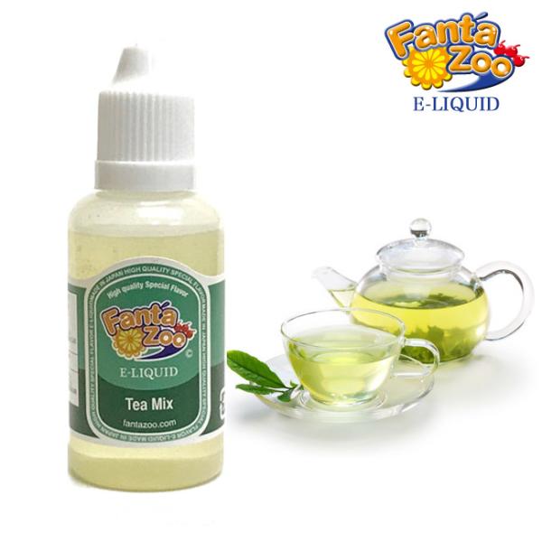 電子タバコ・VAPE用リキッドブランド「FANTA ZOO」の、Tea Mix（ティーミックス）です。日本茶をベースにほうじ茶、抹茶などバランスよくブレンド。甘さ控えめでメンソールとの相性も抜群です。