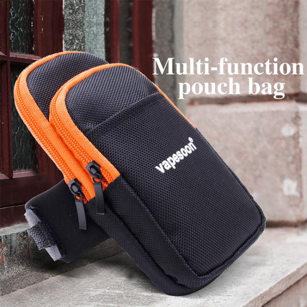 VAPESOON - Multi-function Arm bag（ベイプスーン・マルチファンクション・アームバッグ）腕につけるベルトループがついた、電子タバコ（VAPE）持ち運び用のアームバッグです。VAPE本体のほかにも、様々な物が入れ...