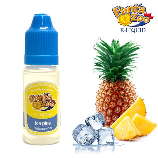 電子タバコ・VAPE用リキッドブランド「FANTA ZOO」の、Ice pine（アイスパイン）11mlサイズです。甘酸っぱいパインとクールなメンソールのバランスが良い、爽やかなフレーバーです！