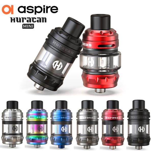 Aspire - Huracan Mini Tank （アスパイア　ウラカン ミニ　タンク）液漏れに強いトップエアフロー仕様＆BPコイルを継承した人気アトマイザー「Huracan」にミニサイズが登場！通常版は太さが26mm径でしたが、こちら...