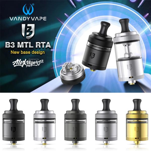 Vandy Vape x Alex Vapers - BSKR V3 MTL RTA（バンディベイプ  x アレックスベイパーズ バーサーカー V3  エムトゥエル アールティーエー）MTLにこだわった人気RTAの第三弾、今作はVandy ...