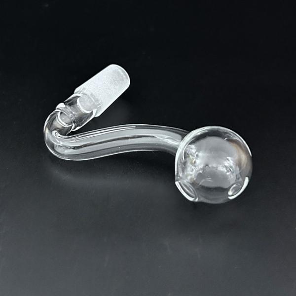 ガラスボング用の火皿部分を炙り用に変えるパーツです。こちらはカーブが特徴的なデザインです。接続は14mm、オス型です。火皿だけ取れるタイプのガラスボングに挿して使用します。お持ちのボングと合うかサイズをご確認の上お買い求めください。