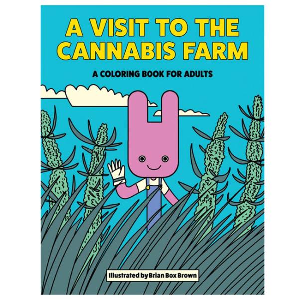 Wood Rocket社の大人の塗り絵・絵本シリーズ『A Visit To The Hemp Farm - 大麻農場を訪れて』ヘンプファームが種から育て、市場に届くまでをテーマにイラスト、文章、間違い探しなども含め32ページがほっこりした優...