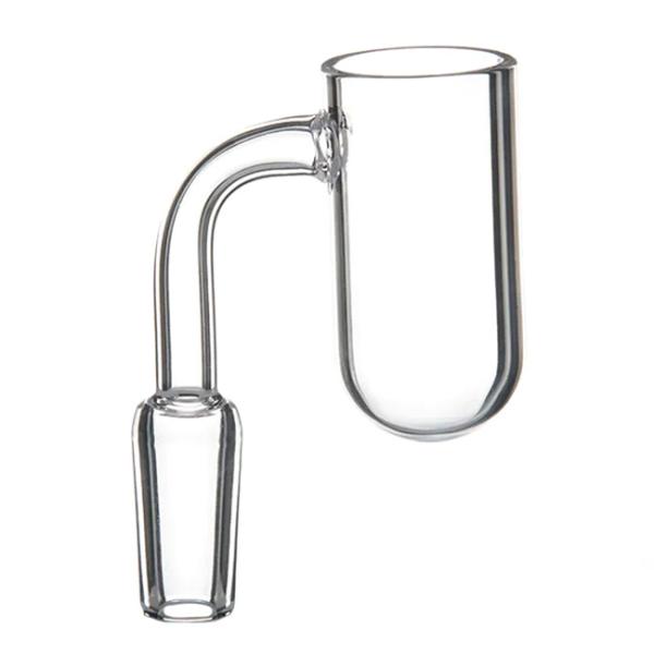 ワックス、ダブリグ用のバンガー（火皿パーツ）です。このバンガーは底が深く丸いため、タープボール（ダブパール）が回りやすく均一に加熱できます。素材は丈夫な耐熱クォーツガラスを使用。接続は14mm、オス型。火皿だけ取れるタイプのガラスボングに挿...