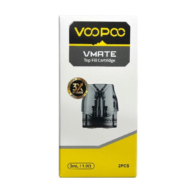 VOOPOO - VMATE（ブープーブイメイト）シリーズ各機種で使用できるPODです。消耗品ですので、焦げ臭くなって来たら交換します。