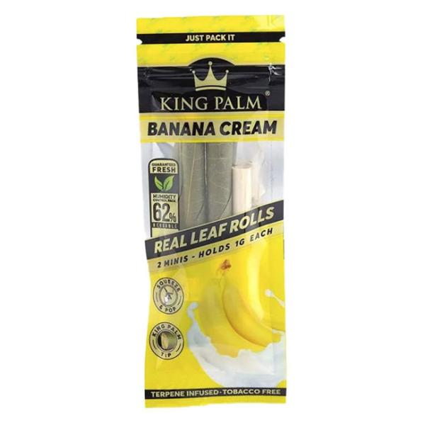 アメリカではもはや定番となったKING PALM製ナチュラル リーフ プレロールド2本入りです。こちらは1本あたり約1gのハーブを入れることができるミニサイズ、甘みのあるバナナクリーム風味のフィルターチップを使用しています。タバコを詰めるだ...