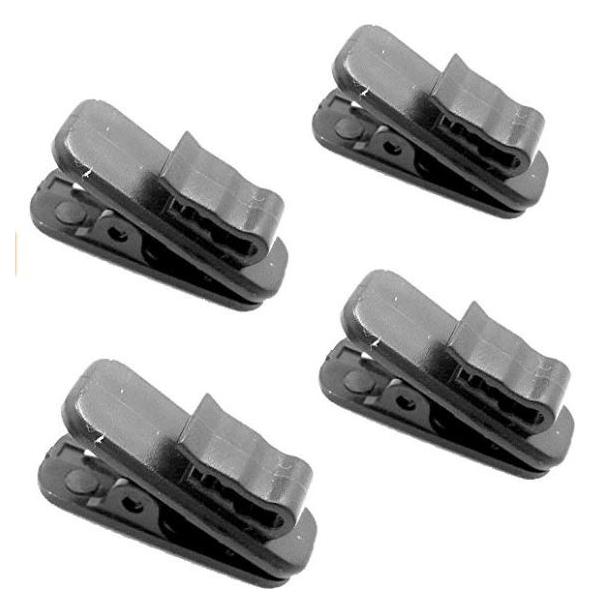 イヤホンケーブルを固定することができるクリップです。◇サイズ：2.5ｃｍ×0.8ｃｍ×1.0ｃｍ◇色　　：ブラック 　ホワイト◇数量　：4ケ（単色）ケーブルを固定することで入り込む雑音を低減することができます。ブラブラする、引っ掛かる等の問...