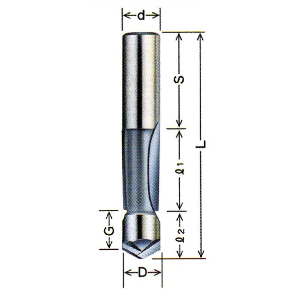 ●ベニヤ、ボード等の片面の切り抜きに適しています。●芯材の細い場合はガイド（G）の狭い6×6×G5をお選び下さい。