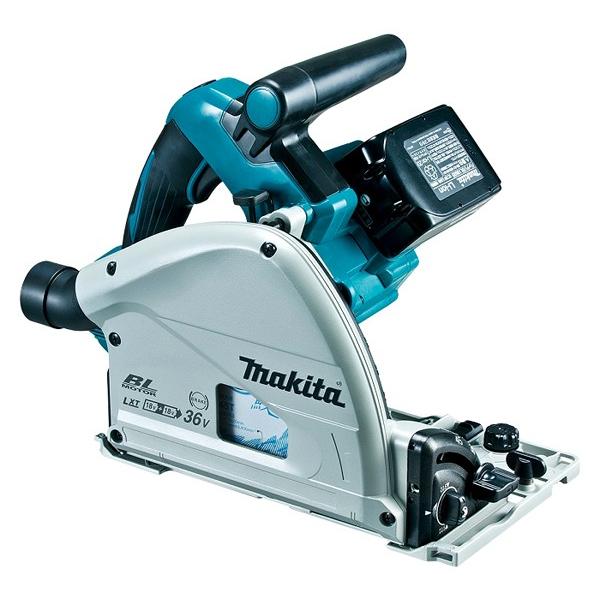 【マキタ電動工具  165mm 充電式プランジマルノコ SP601DZ（本体のみ）】バッテリ・充電器別売  鮫肌 プレミアムホワイトチップソー付●18V●「簡単・高精度」直線切り（長尺定規（別売）併用）●簡単・安心にプランジカット（くり抜き...