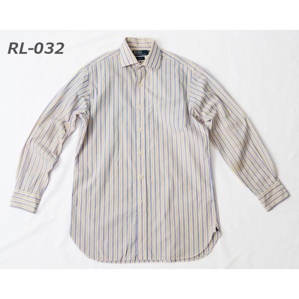 商品詳細レーベル:Ralph Laurenラルフローレンモデル:REGENT CLASSIC FIT/リージェント クラシックフィットワイドカラーシャツ仕様:フォーマルに使うことを強く意識したワイドカラーのモデル背面はサイドプリーツ+スプリ...