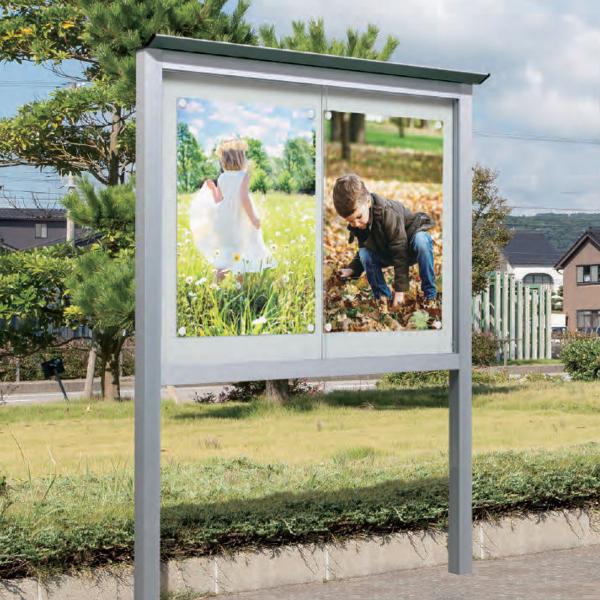 【本体】　　アルミ押出し形材　クリアー付（SLC：サンシルバー、BD：ダークブロンズ）【掲示ボード】　　マグネットボード（ホワイト） 3mm【保護板】　　透明アクリル板【錠前】　　なし　　※マグネットは付属しておりません。　　※オプションに...