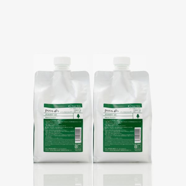 商品名：プーカ48シリーズ FOREST 48 ナチュラルシャンプー (弱酸性・アミノ酸系) 1000mL 2本セット内容量：1000ml * 2成分：水、コカミドプロピルベタイン、ラウロイルメチルアラニンＮａ、コカミドＤＥＡ、ＢＧ、ウンデ...