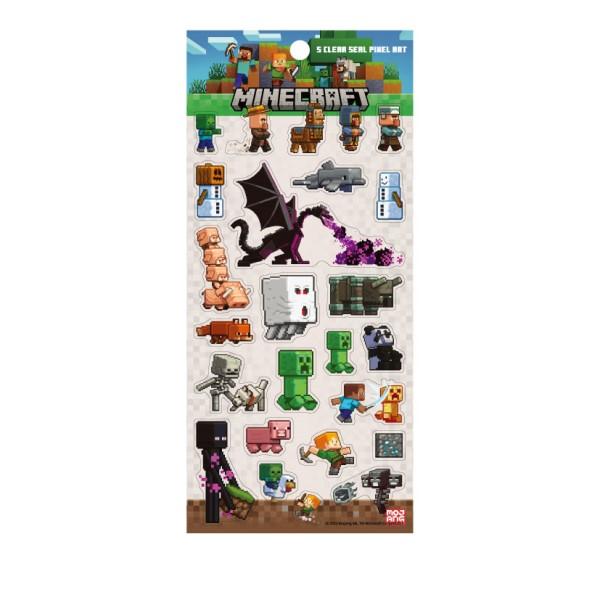 小中学生から大人まで人気を集め、10年以上アップデートを重ねている名作ゲーム「MINECRAFT」より、クリアシールが登場です。ドットイラストが特徴的な「(5)PIXEL ART」とゲームシーンを再現可能なイラストを集めた「(6)SURVI...