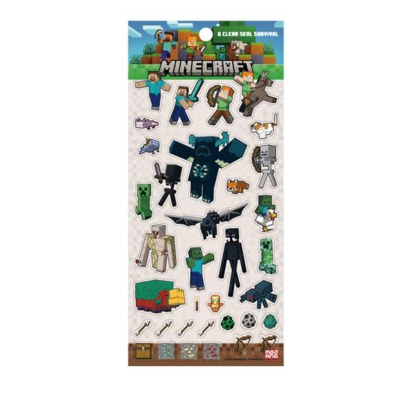 小中学生から大人まで人気を集め、10年以上アップデートを重ねている名作ゲーム「MINECRAFT」より、クリアシールが登場です。ドットイラストが特徴的な「(5)PIXEL ART」とゲームシーンを再現可能なイラストを集めた「(6)SURVI...