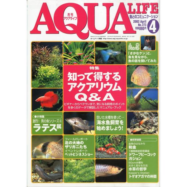 マリン企画発行/２００２年４月号/通巻３００号特集・・知って得するアクアリウムＱ＆Ａ状態：スレがあります。お届けは、書籍のサイズ、重量により発送方法が異なります。当店よりお送りする”承諾メール”にて発送方法をご連絡いたします。なお発送方法の...