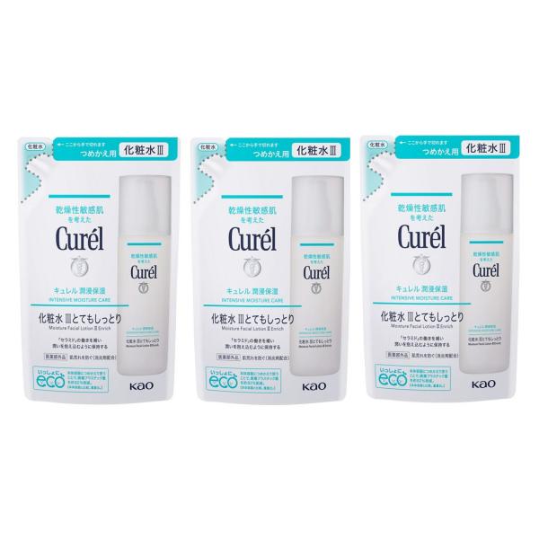 キュレル　潤浸保湿　化粧水　IIIとてもしっとり<br>肌荒れを防ぐ。潤い成分配合で、角層まで深く潤う。<br>●「セラミド機能カプセル※（保湿）」配合。洗顔後、スキンケア前の乾燥対策をしていない「無防備肌」に、速や...