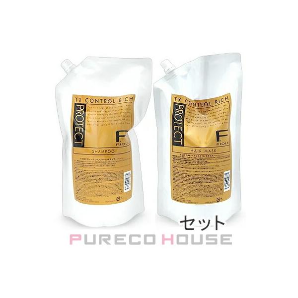 ダメージをケアしながら、フォルムをキープする「Fプロテクト」シリーズのシャンプーとトリートメントのセット。しっとりとした洗い上がりのリッチタイプ。・頭皮の状態が乾燥気味・ストレートヘアや硬毛で、潤い・まとまり感をキープしたい方におすすめ。中...