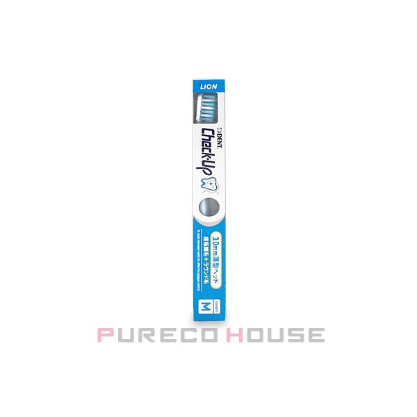 ライオン　DENT. Check-Up 歯ブラシ Mラウンド毛とスーパーテーパード毛のダブル植毛が歯間部・咬合面、さらに臼歯部まで届き、プラークをしっかり除去します。口腔内で動かしやすく臼歯部の到達性に優れる3.0mmの薄型コンパクトヘッド...