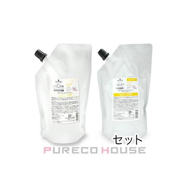 カラー後の色落ち、ツヤの低下、ダメージが気になる方に★さらさらと指通りよくまとまる髪へ導くシャンプーとトリートメントのセット。【セット内容】・シュワルツコフ BCクア カラーセーブ シャンプーc (レフィル) 600ml ×1※こちらの商品...