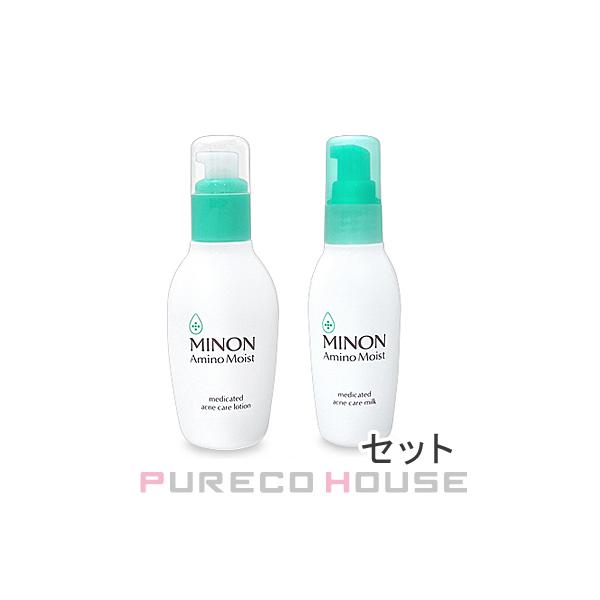 敏感肌・混合肌を考えた低刺激性スキンケアのローションとミルクのセット。乾燥もテカリも気になる肌にすっとなじんでうるおい補給する薬用保湿化粧水と、カサつき、テカリ、どちらも気になる肌にうるおいを蓄え整える、しっとりさらさら薬用保湿乳液がみずみ...