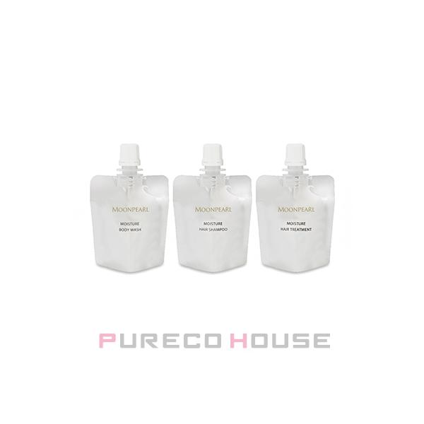 ヘアシャンプー・ヘアトリートメント・ボディウォッシュがセットになった旅行やレジャーで活躍するトラベルミニセット♪【セット内容】・ムーンパール モイスチャー ヘアシャンプー a 30ml・ムーンパール モイスチャー ヘアトリートメント a 3...
