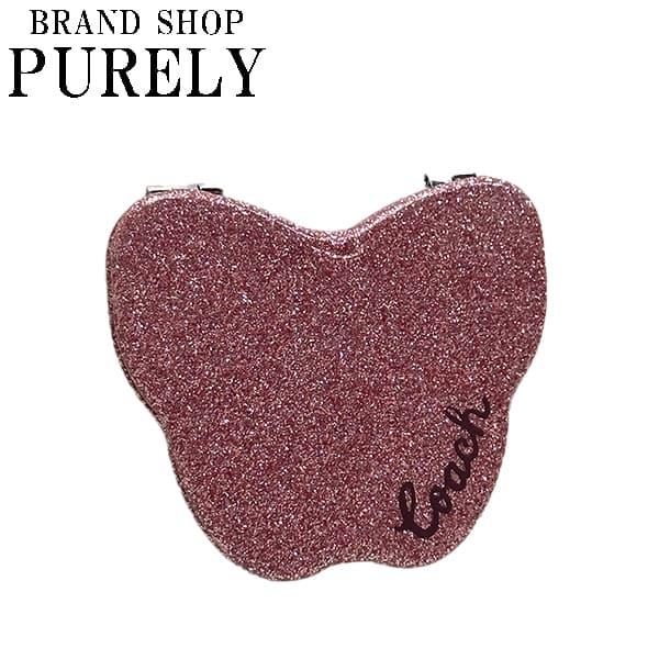 コーチ COACH 手鏡グリッター バタフライ コンパクトミラー ■サイズ横幅：約7cm高さ：約6cm※素材の性質上、多少の誤差はご了承ください■素材プラスチック×グリッター×メタル■カラーIMTVT タフィーマルチ■型番CF154爆買