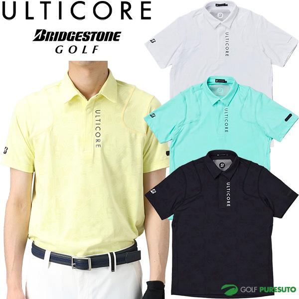 【商品説明】胸元にULTOCOREのロゴをあしらったシンプルなデザインの半袖シャツ。内側の衿下には水分（汗）に濡れると冷たく感じる冷感プリントを施し猛暑対策に。身体に合わせて作成した3Dパターンをベースに、ゴルフスイング時における身体の回転...