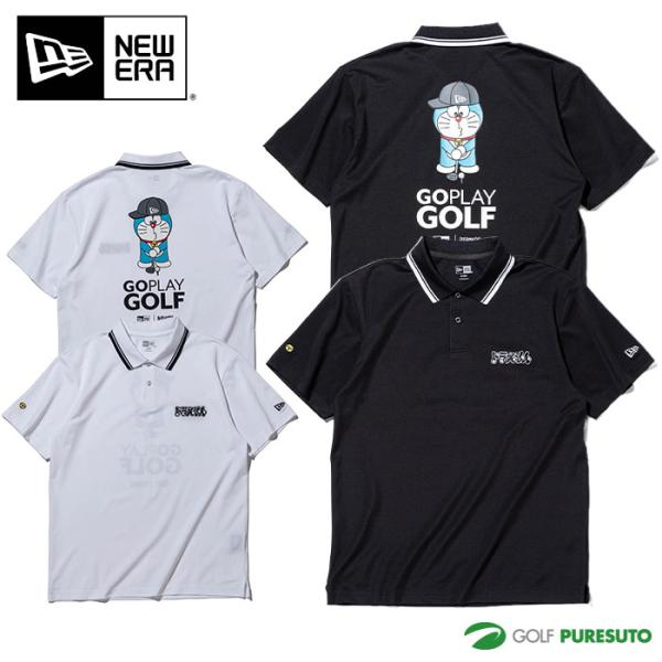 日本を代表する国民的キャラクターであるドラえもんをフィーチャーしたコレクション。ニューエラキャップを被りゴルフをするドラえもんのアートワークを使用したモデル。通気性が高く肌触りの良い鹿の子編みの生地を採用したポロシャツです。【実寸サイズ(c...