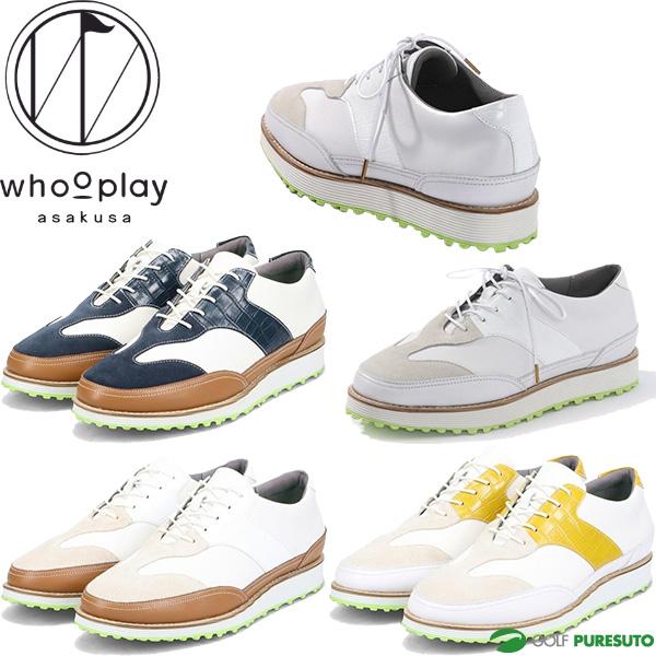 【商品説明】細かなパターンの素材の切り替えしとカラーマッチで他社と差をつけるカジュアルゴルフシューズ。アウトソールとインソールにはブランドカラーの若草色のレザーをワンポイントで使用。EVAで軽量化したウェッジ型ソールと地面全面を掴めるような...