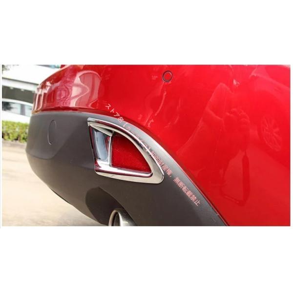 ◆商品状態：新品未使用リアフォグランプカバー ガーニッシュマツダ アクセラ マツダ MAZDA AXELA BM系専用 リフレクター ガーニッシュ カスタム クロームメッキ◆適合車種：マツダ アクセラ BM系 アクセラスポーツ 15C/15...